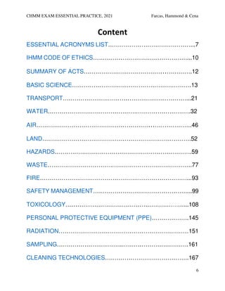 CHMM exam essential practice | PDF