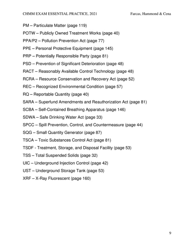 CHMM exam essential practice | PDF