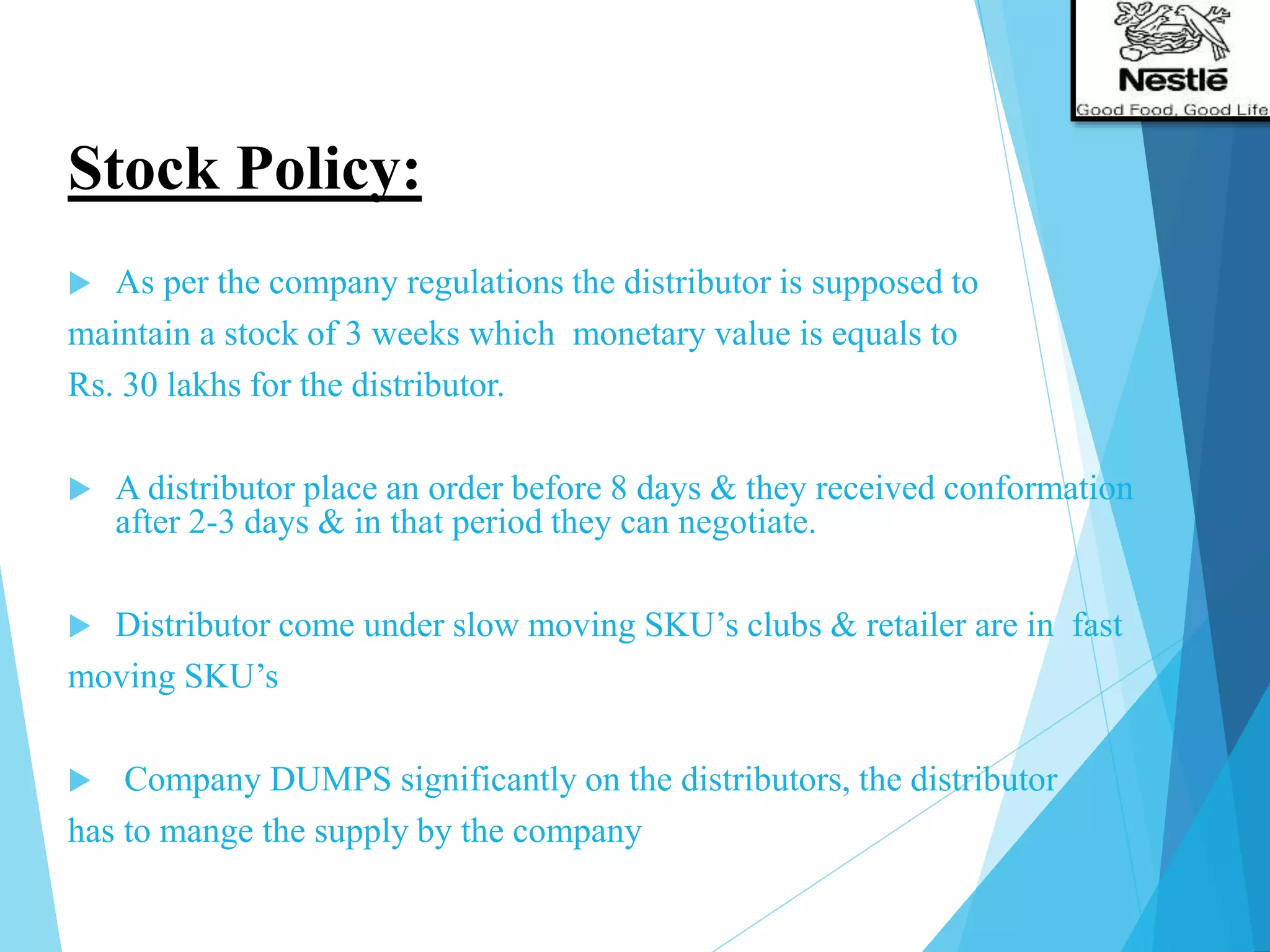 CHANNEL & DISTRIBUTION SYSTEM OF NESTLE INDIA LTD | PPTX