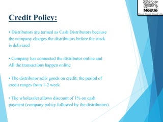 CHANNEL & DISTRIBUTION SYSTEM OF NESTLE INDIA LTD | PPTX