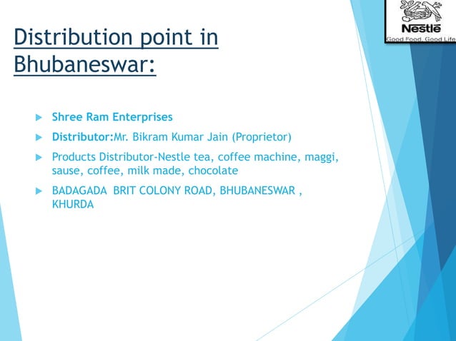 CHANNEL & DISTRIBUTION SYSTEM OF NESTLE INDIA LTD | PPTX