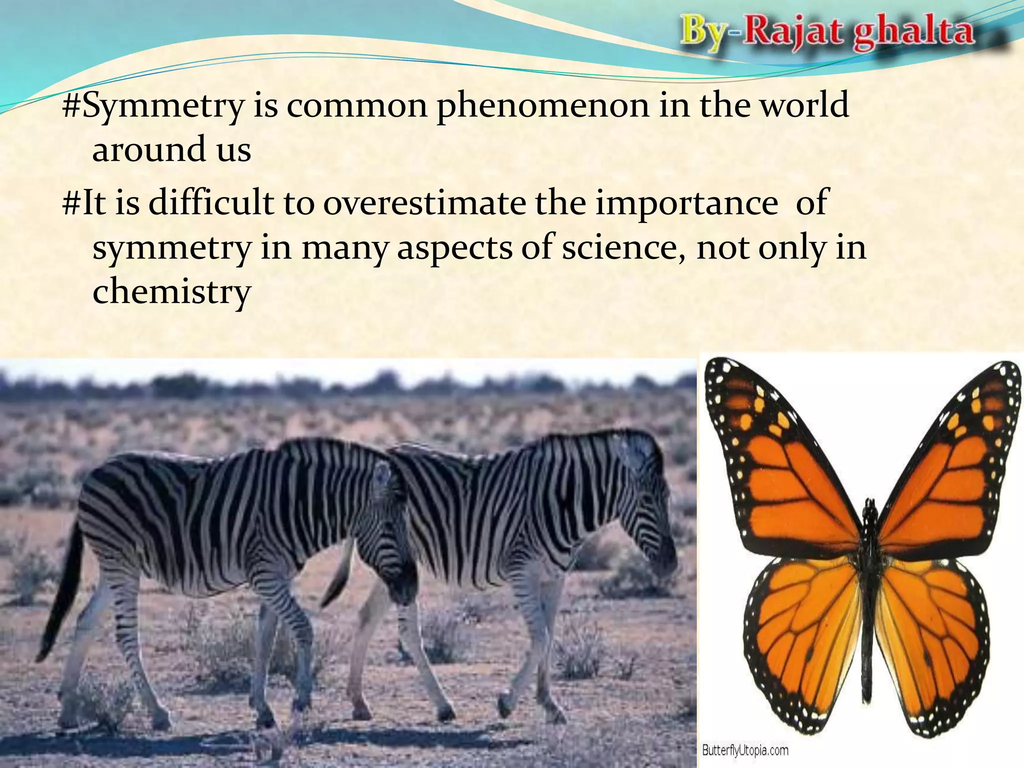 Symmetry and group theory | PPTX