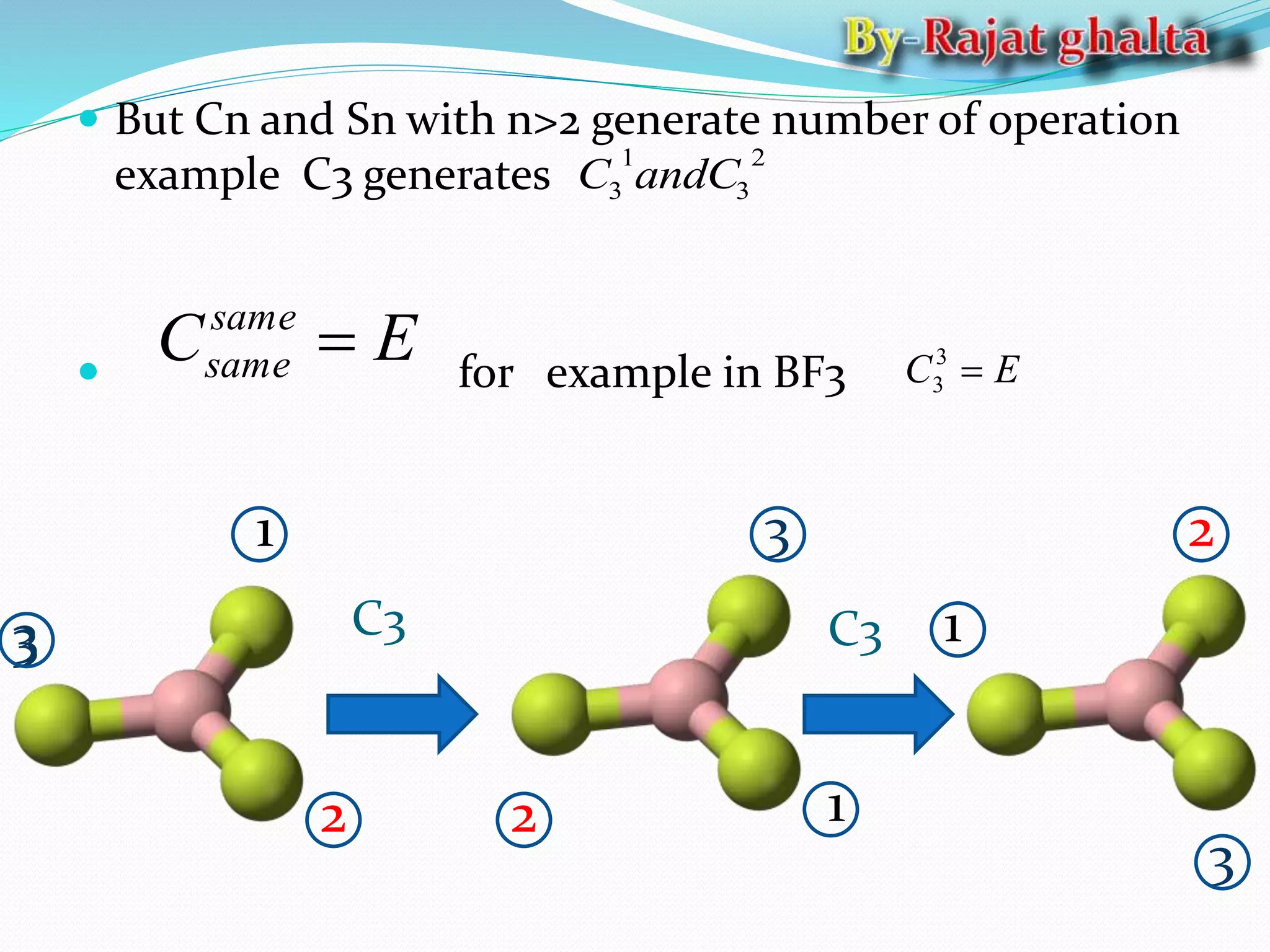 Symmetry and group theory | PPTX