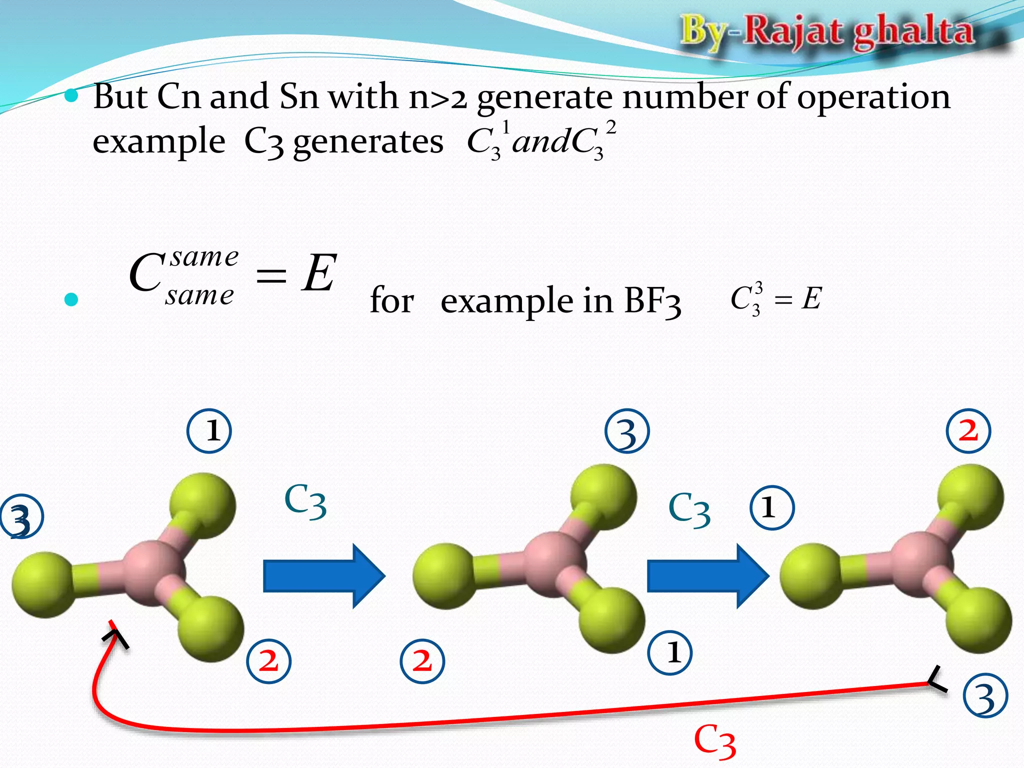 Symmetry and group theory | PPTX