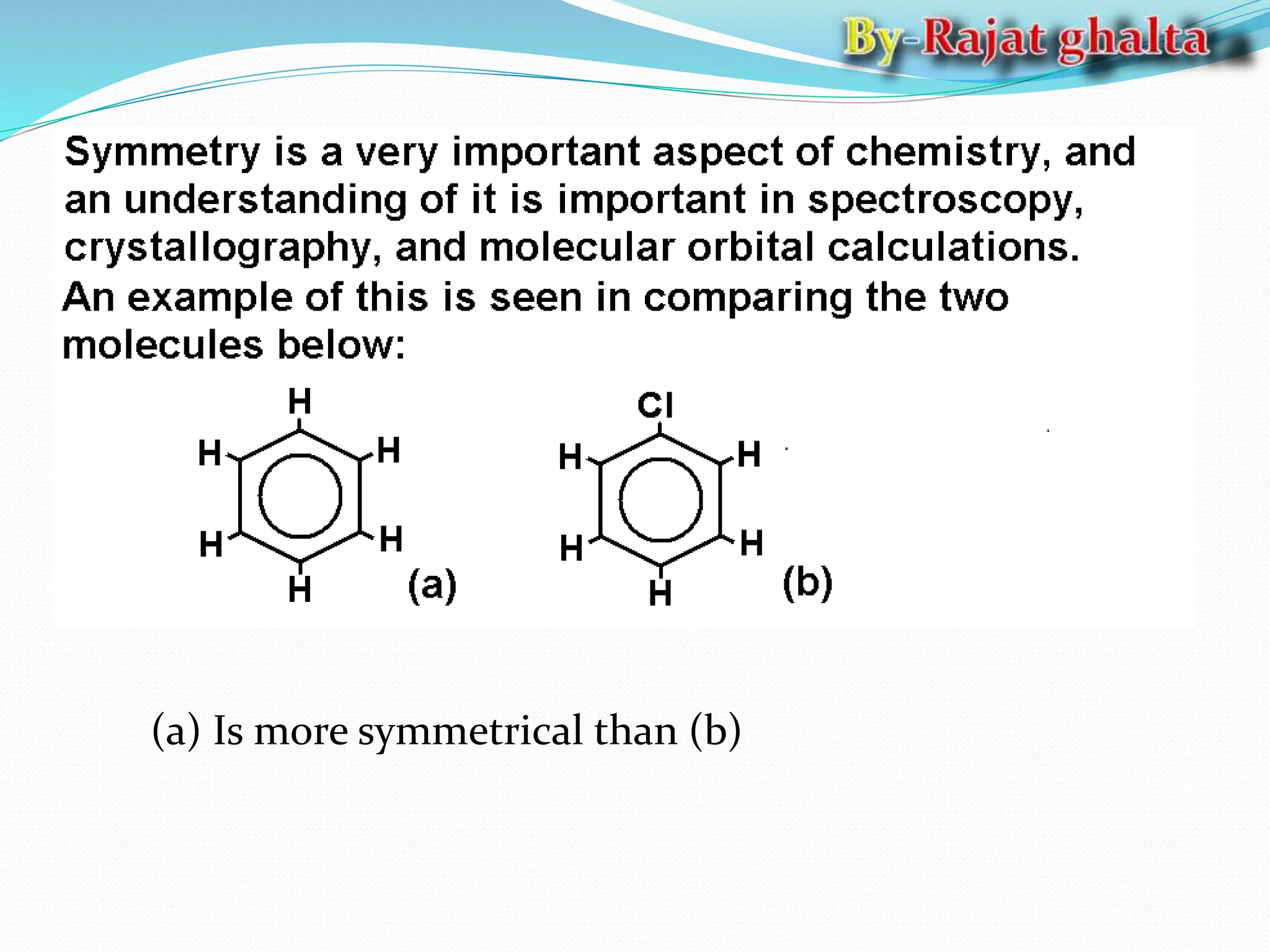 Symmetry and group theory | PPTX