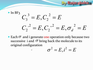Symmetry and group theory | PPTX