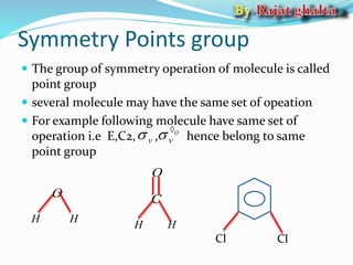 Symmetry and group theory | PPTX