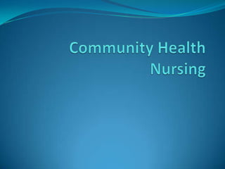 CHN(Community Health Nursing) | PPT