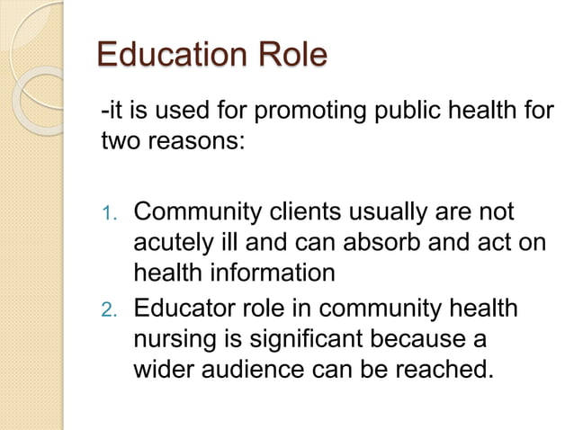 Nurses' Roles in Community Health Nursing | PPTX | Healthcare Industry ...