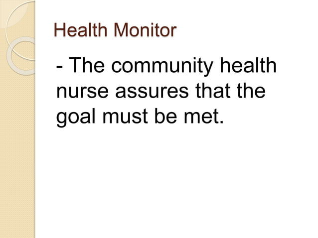 Nurses' Roles in Community Health Nursing | PPTX | Healthcare Industry ...