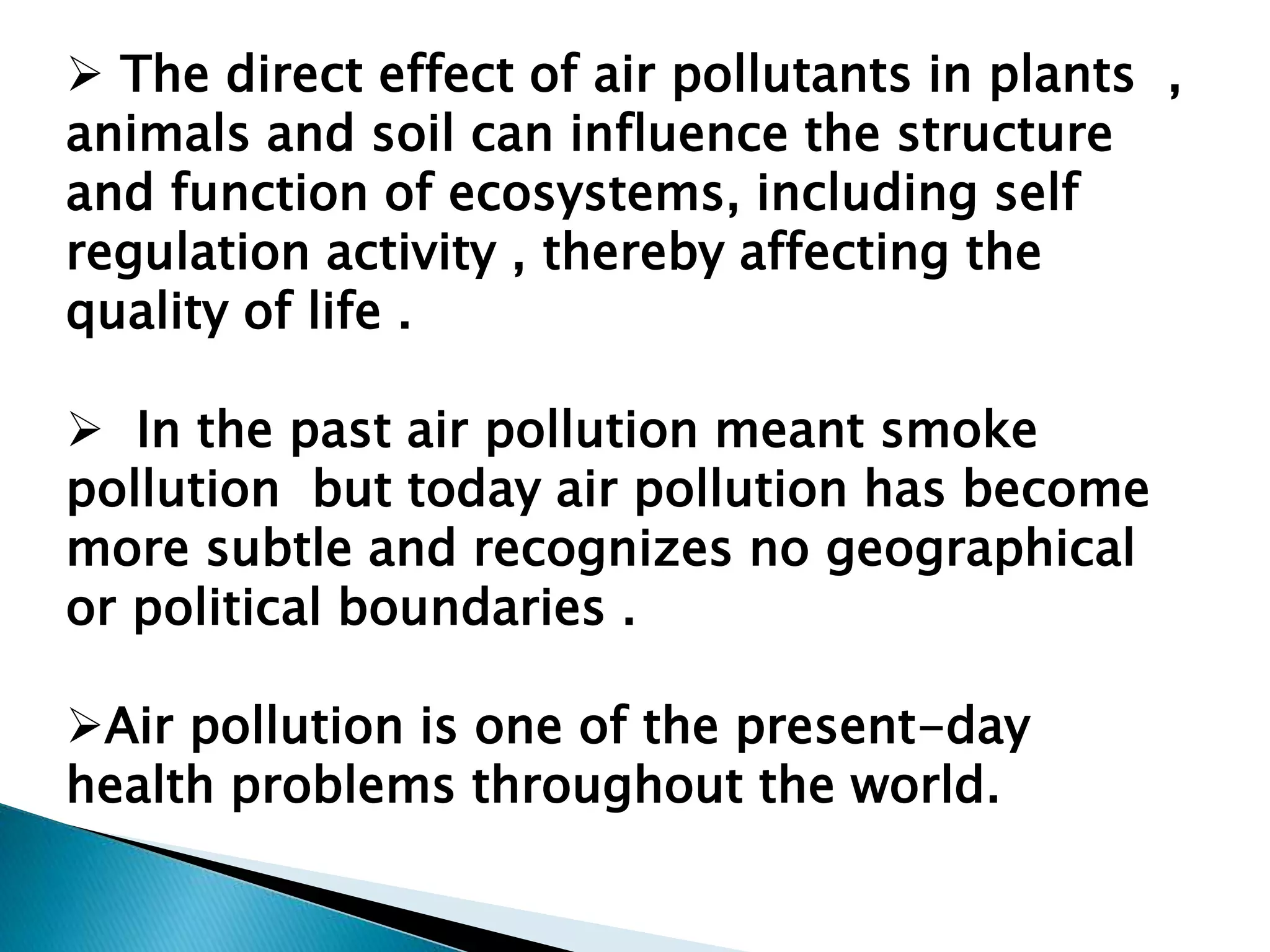 Air pollution | PPTX
