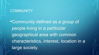 Community health nursing 1st chapter gnm nursing | PPTX