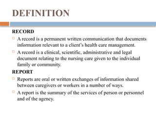 Principles of record writing............ | PPT
