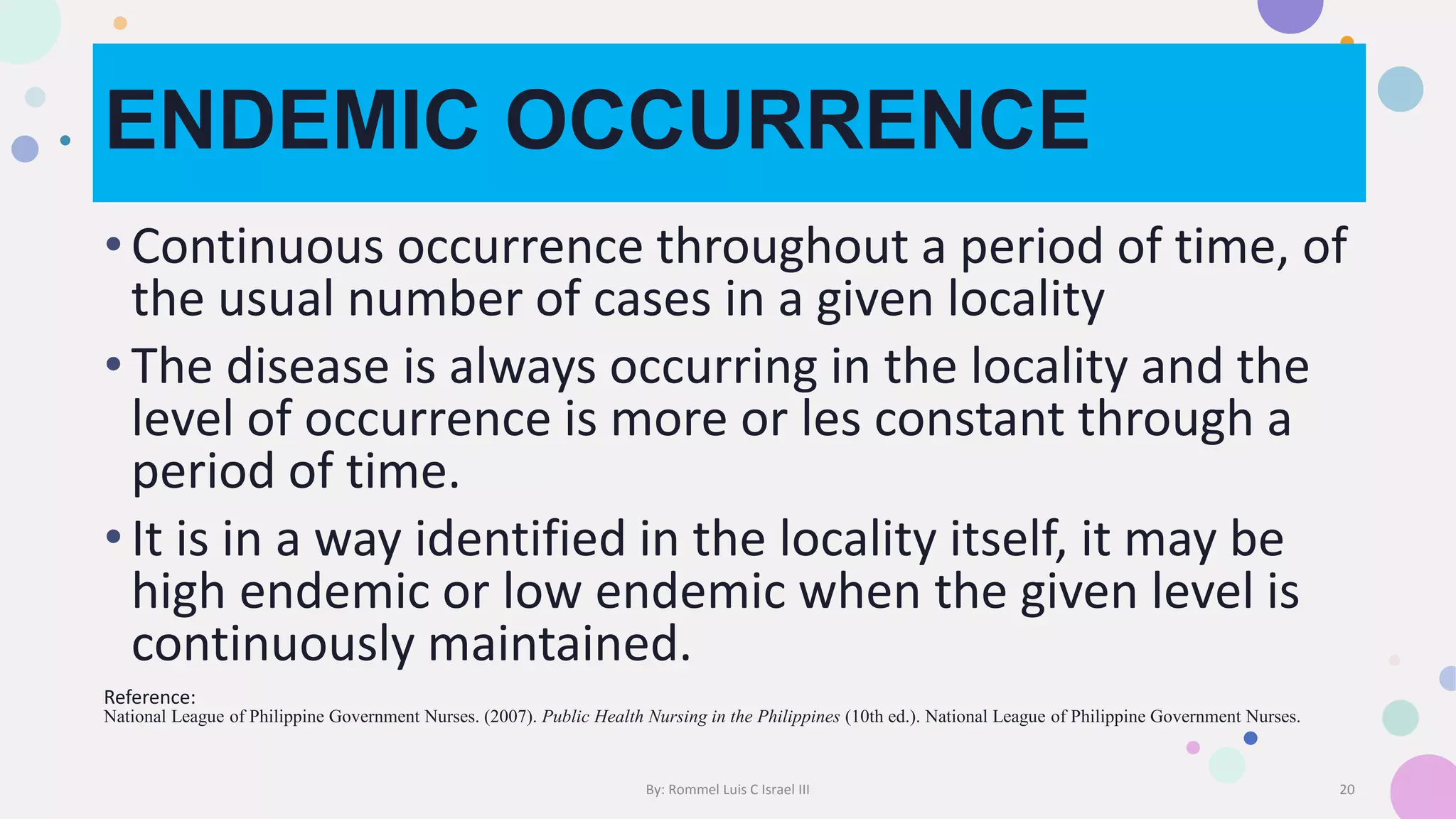 HEALTH STATISTICS AND EPIDEMIOLOGY (CHN 2) | PPTX