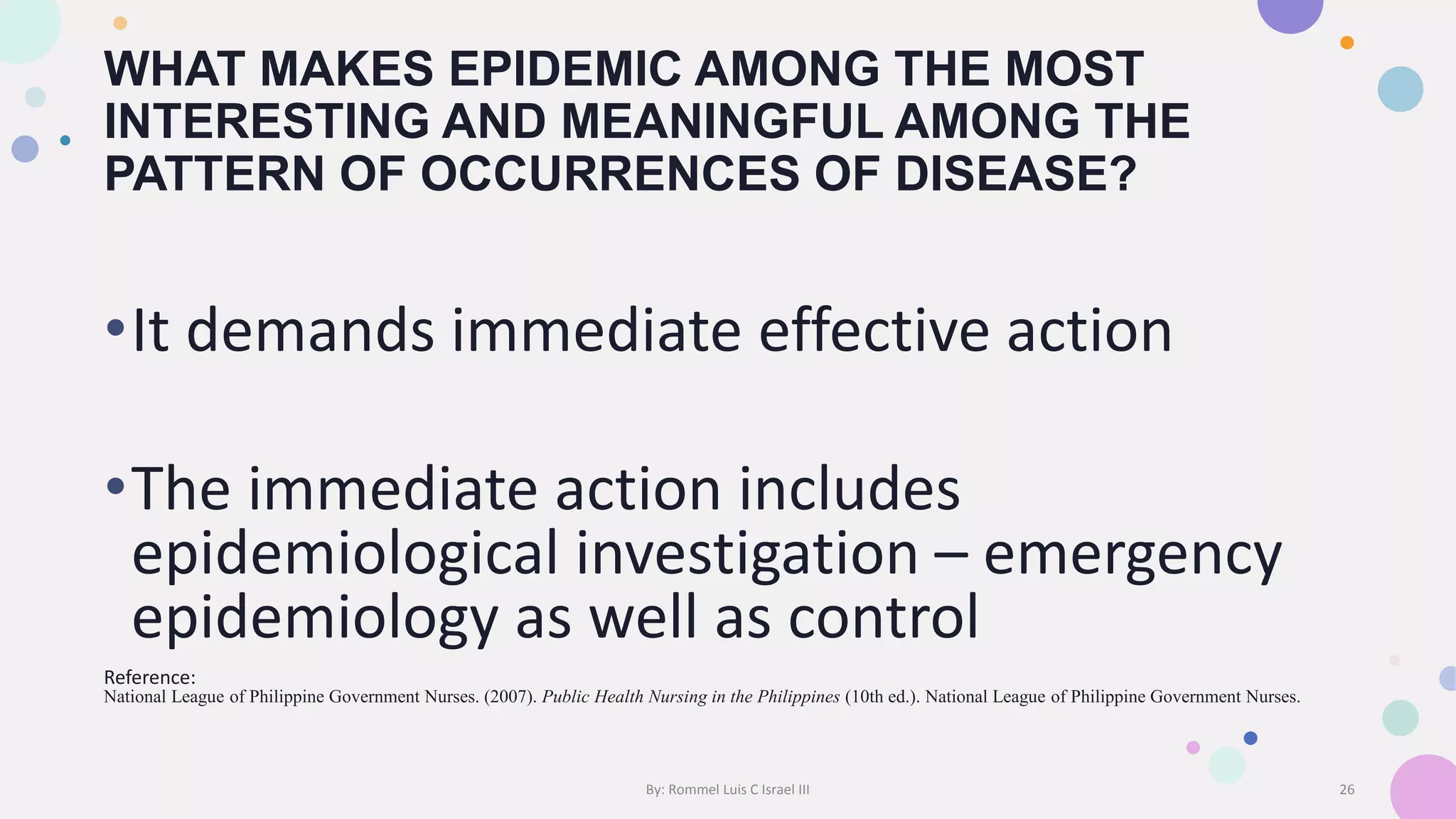 HEALTH STATISTICS AND EPIDEMIOLOGY (CHN 2) | PPTX