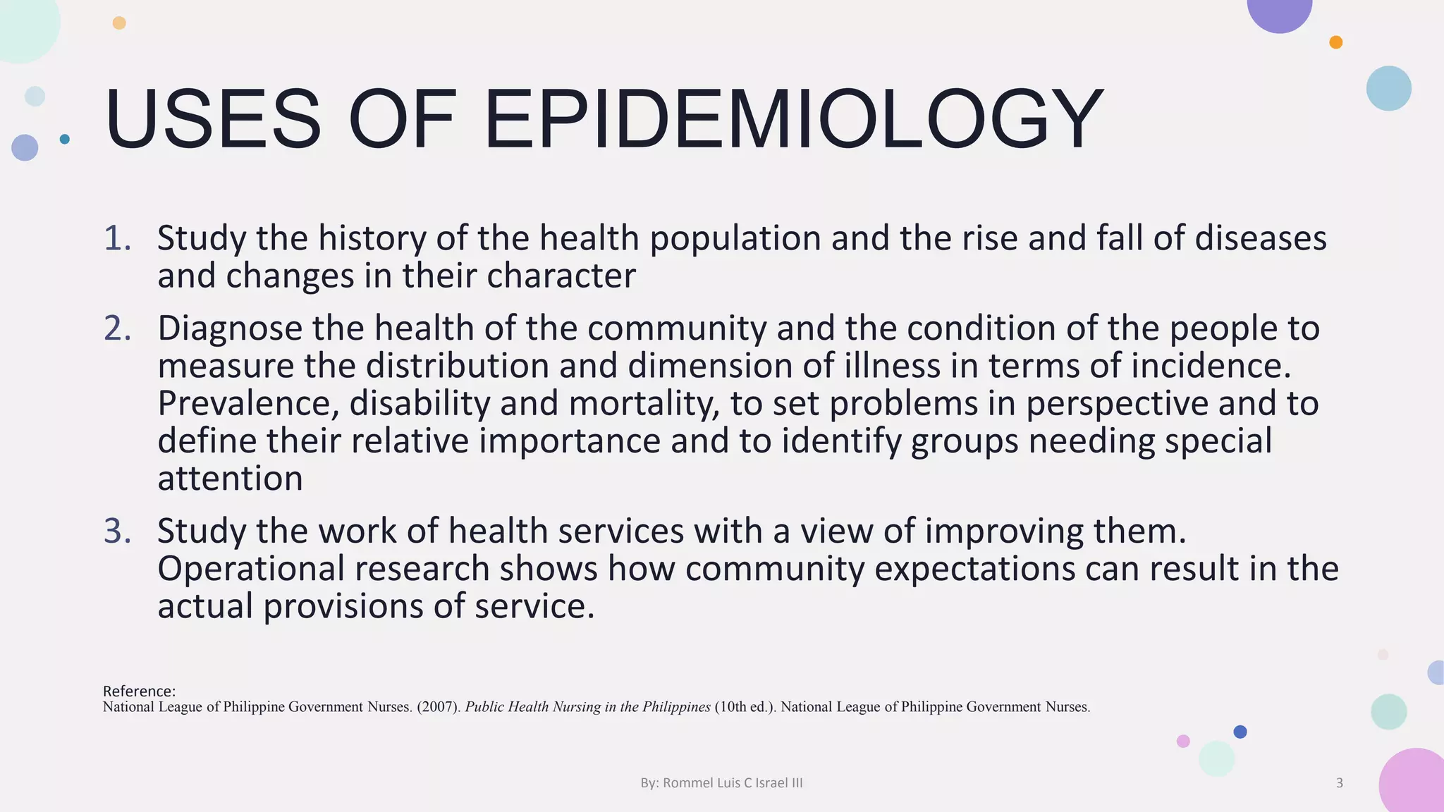 HEALTH STATISTICS AND EPIDEMIOLOGY (CHN 2) | PPTX