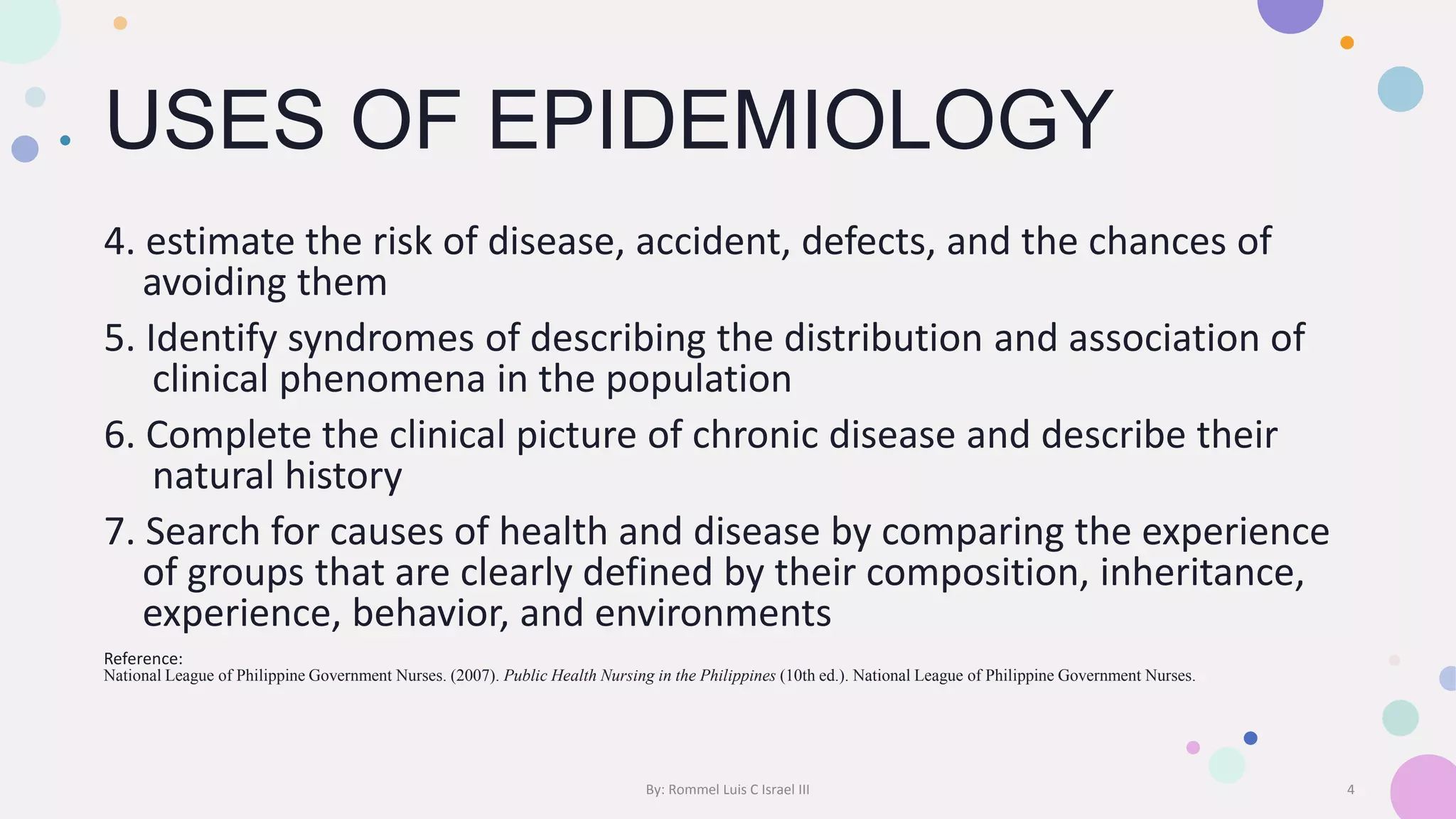 HEALTH STATISTICS AND EPIDEMIOLOGY (CHN 2) | PPTX
