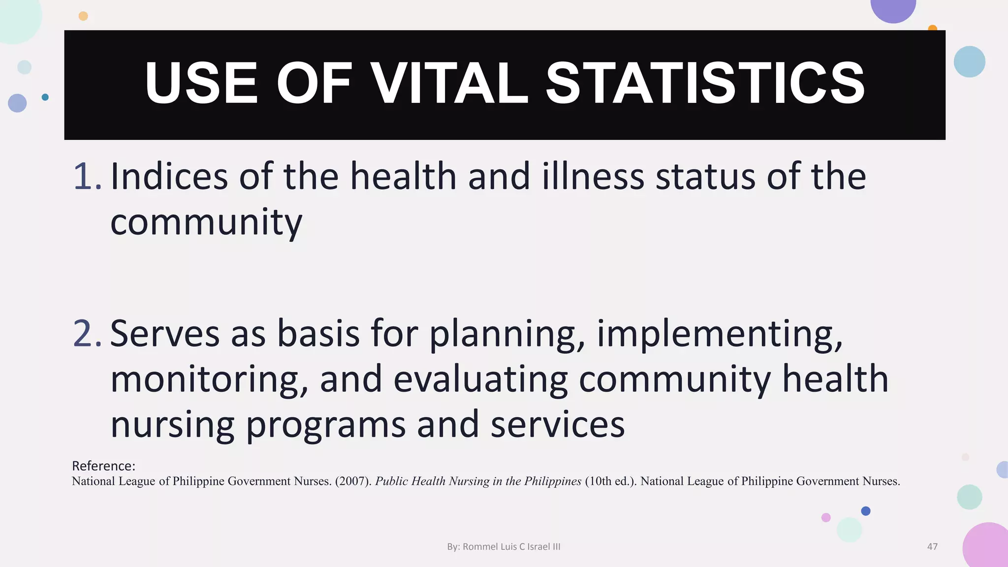HEALTH STATISTICS AND EPIDEMIOLOGY (CHN 2) | PPTX