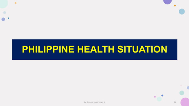 HEALTH STATISTICS AND EPIDEMIOLOGY (CHN 2) | PPT