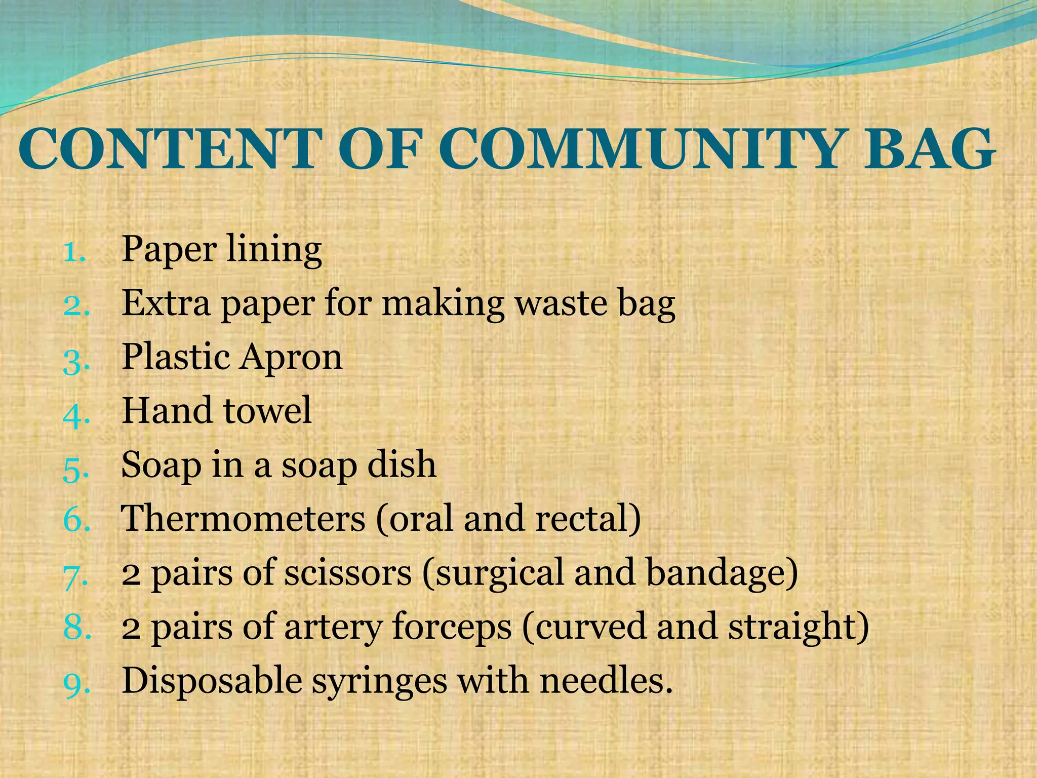 Community Bag Technique | PPTX