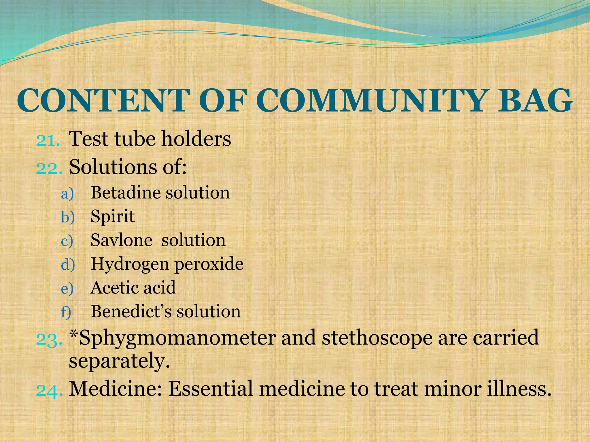 Community Bag Technique | PPTX