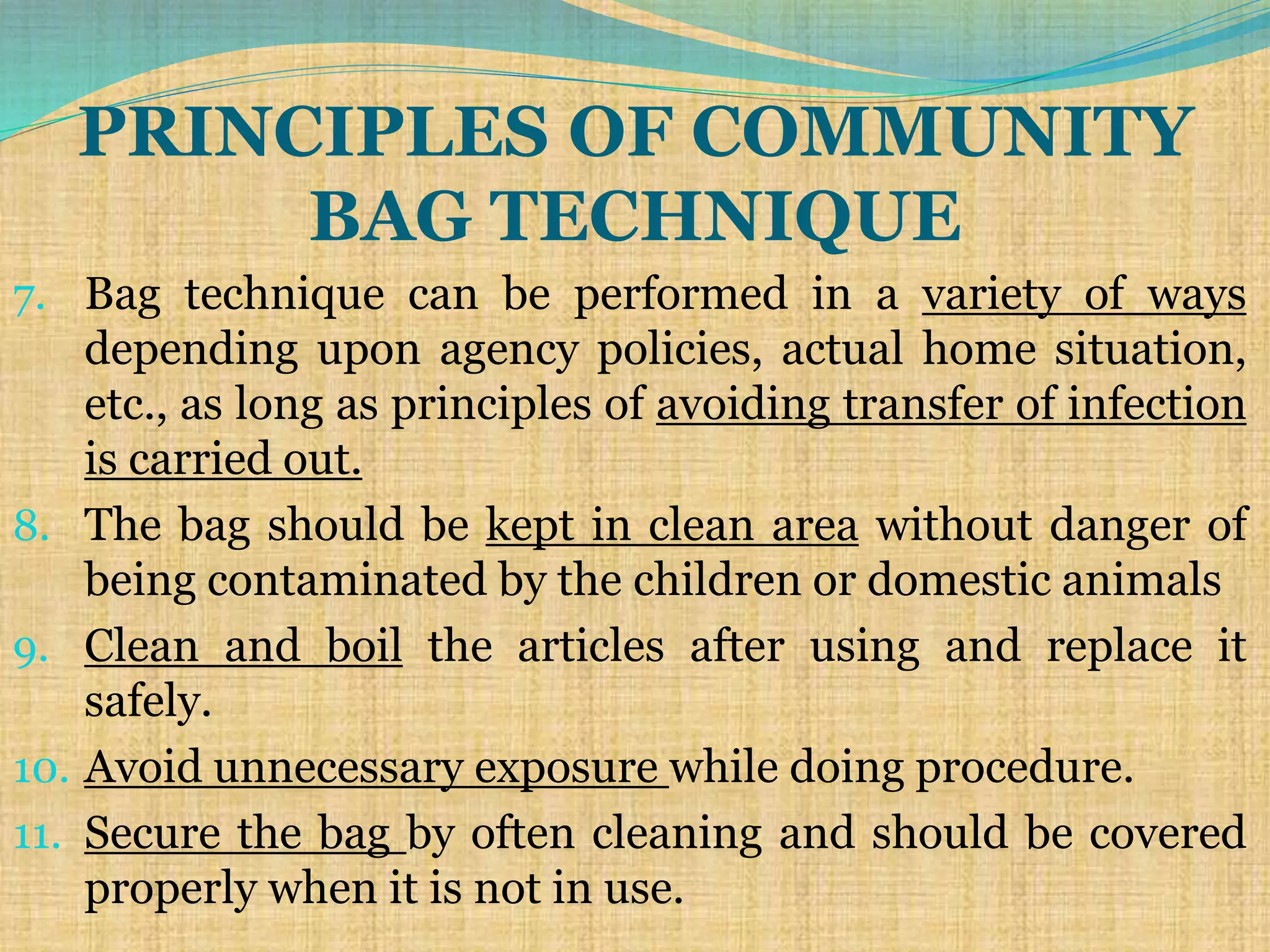 Community Bag Technique | PPTX