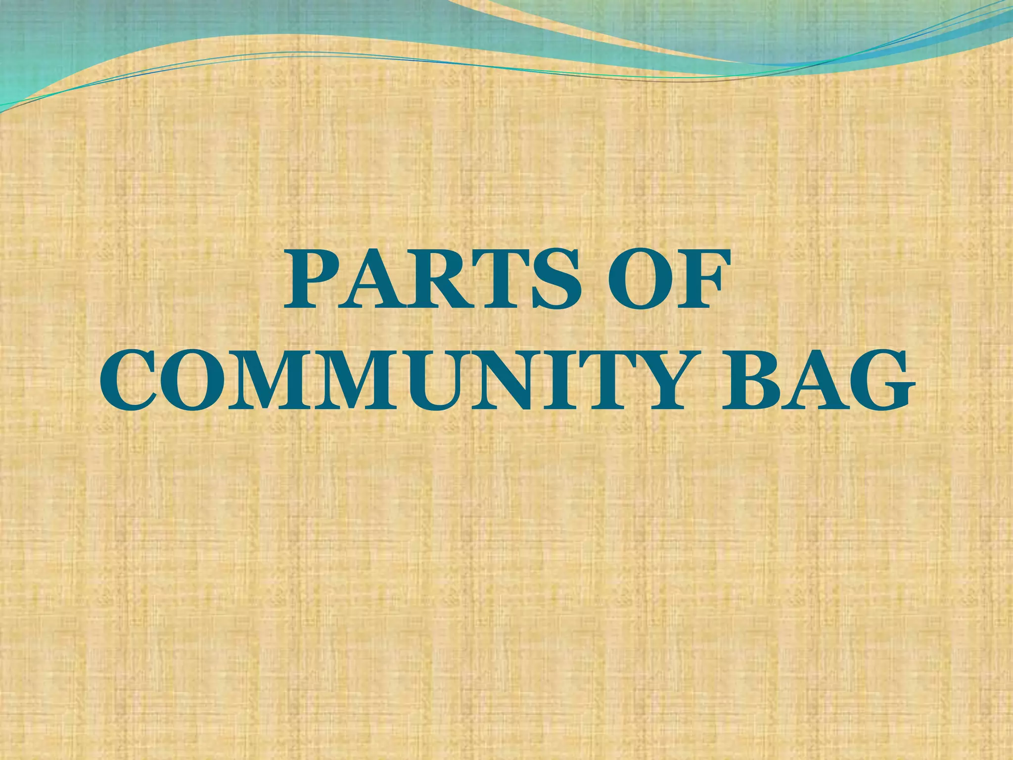 Community Bag Technique | PPTX