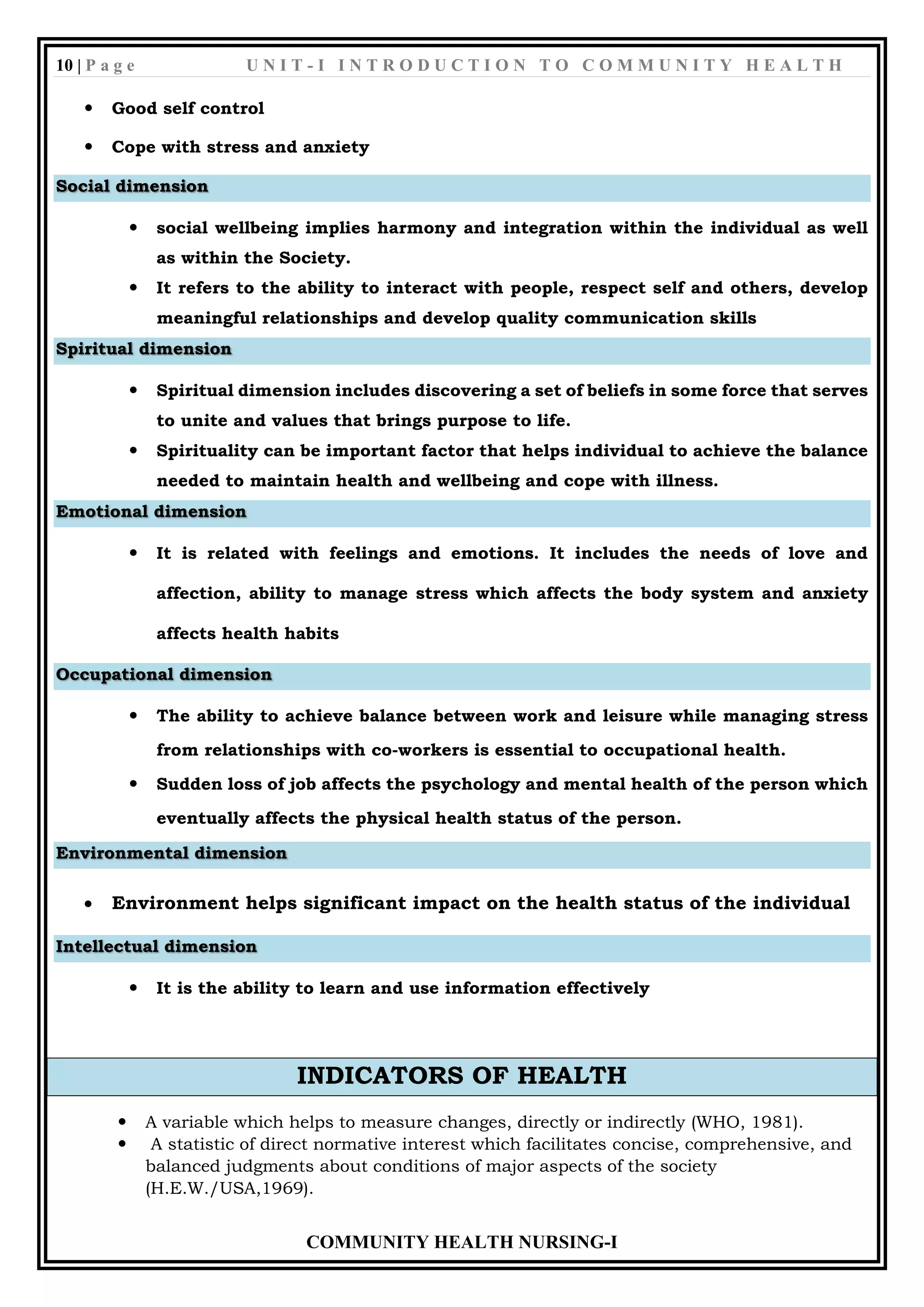 INTRODUCTION TO COMMUNITY HEALTH | PDF
