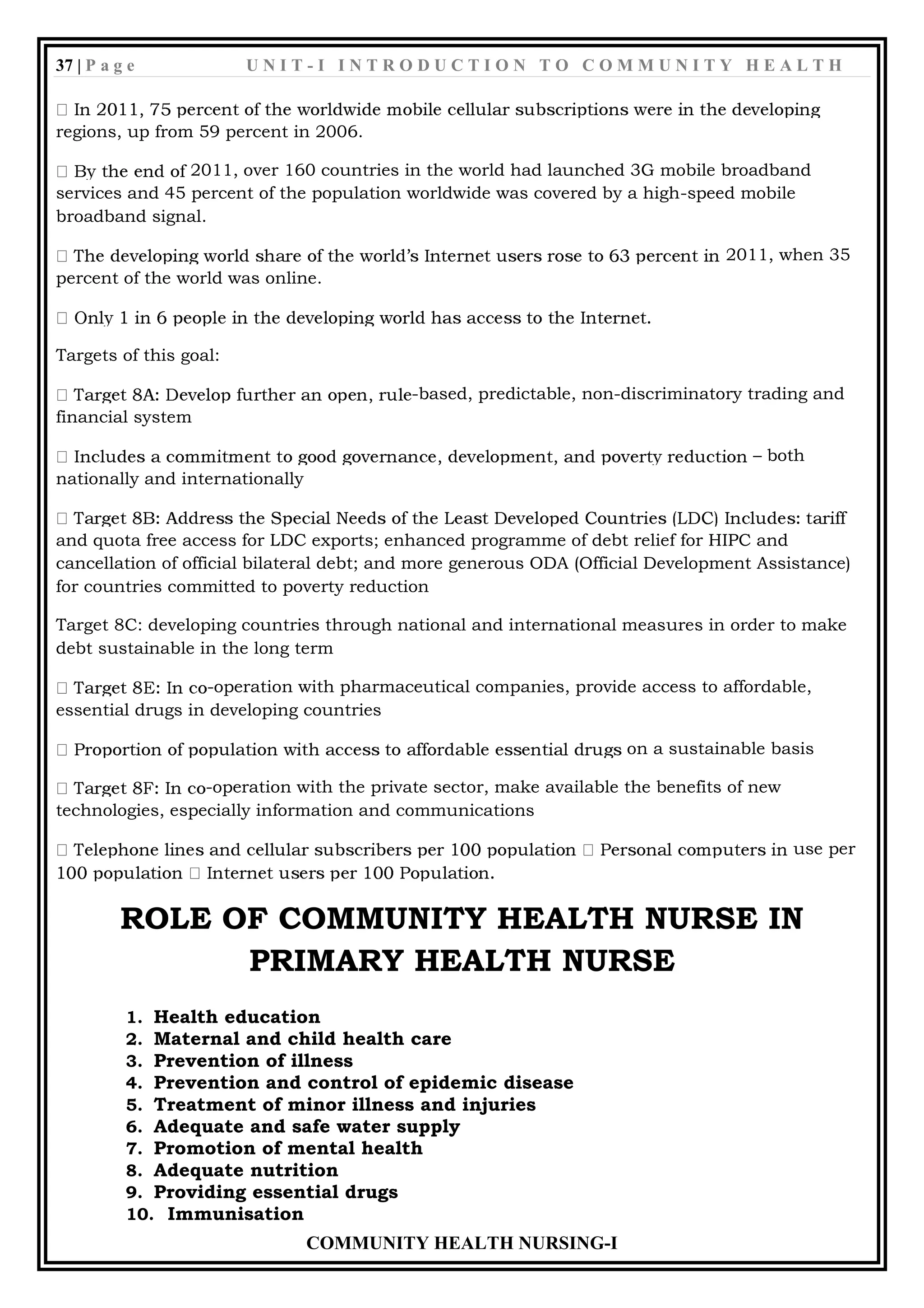 INTRODUCTION TO COMMUNITY HEALTH | PDF