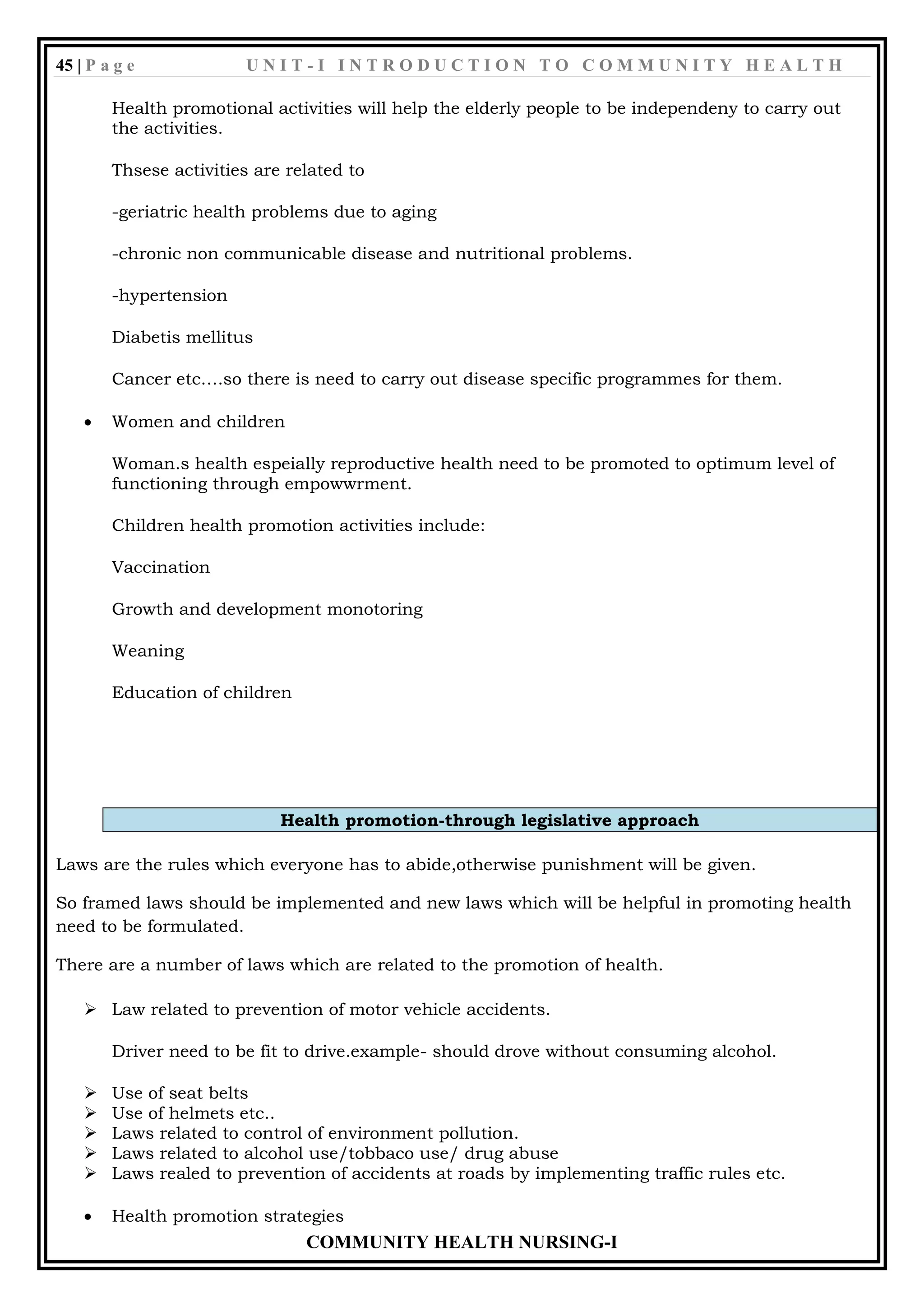 INTRODUCTION TO COMMUNITY HEALTH | PDF