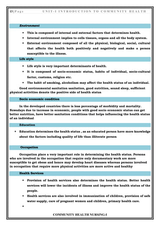 INTRODUCTION TO COMMUNITY HEALTH | PDF
