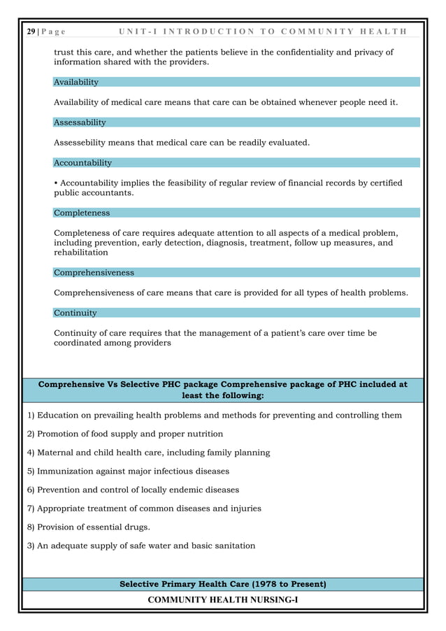 INTRODUCTION TO COMMUNITY HEALTH | PDF