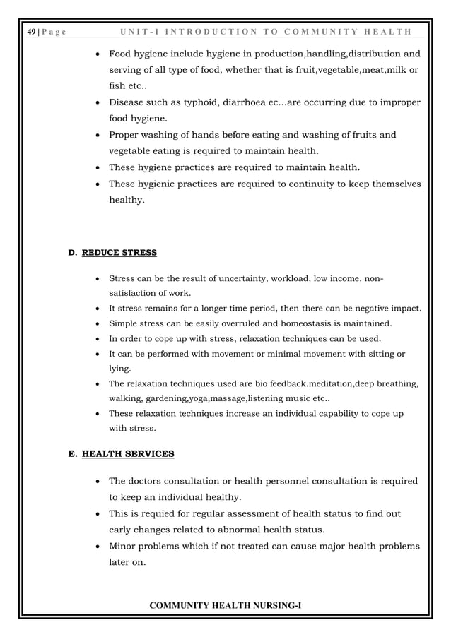 INTRODUCTION TO COMMUNITY HEALTH | PDF