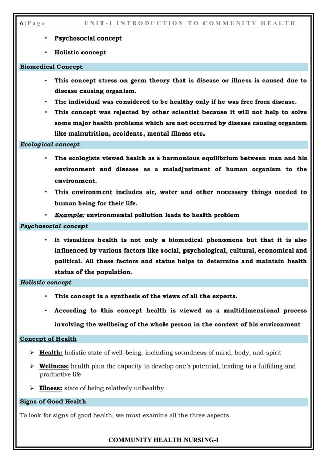 INTRODUCTION TO COMMUNITY HEALTH | PDF