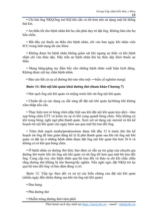 Kiểm soát đường thở - ICU Protocols: A Stepwise Approach | PDF