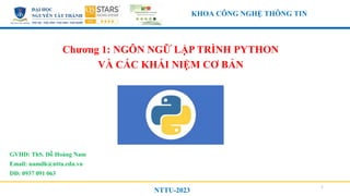 Chương 1_Ngon ngu lap trinh python và các khái niệm cơ bản.pptx