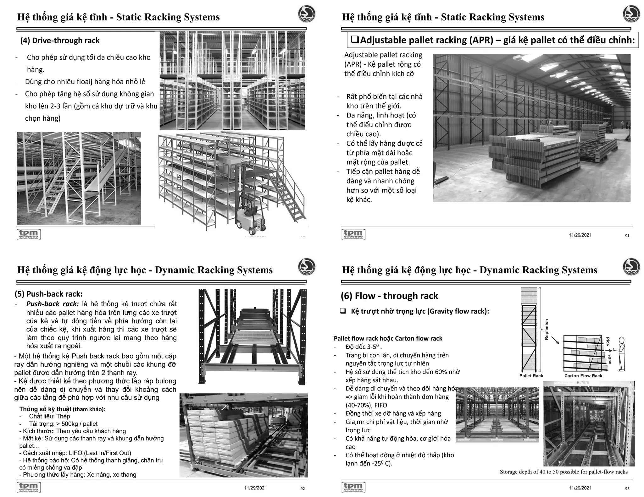 Trang thiết bị sử dụng trong kho hàng, lựa chọn thiết bị phù hợp | PDF