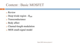 Chương 2&3 Basic MOSFET and Amplifiers.pdf