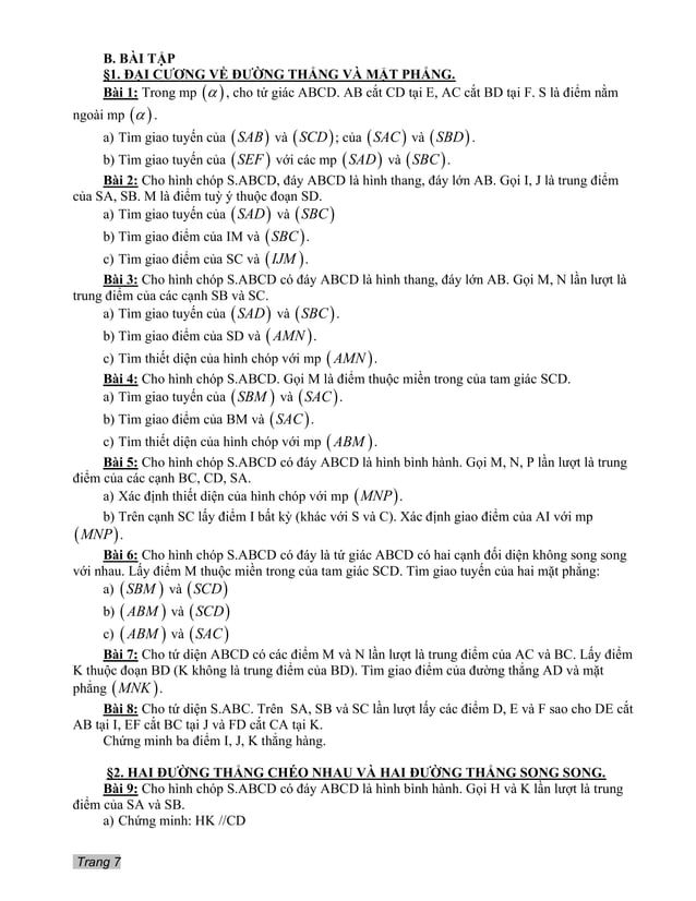 math 11 in vietnam chuong 2 hinh 11 hjhjhj | PDF