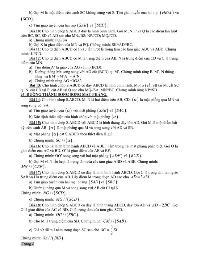 math 11 in vietnam chuong 2 hinh 11 hjhjhj | PDF