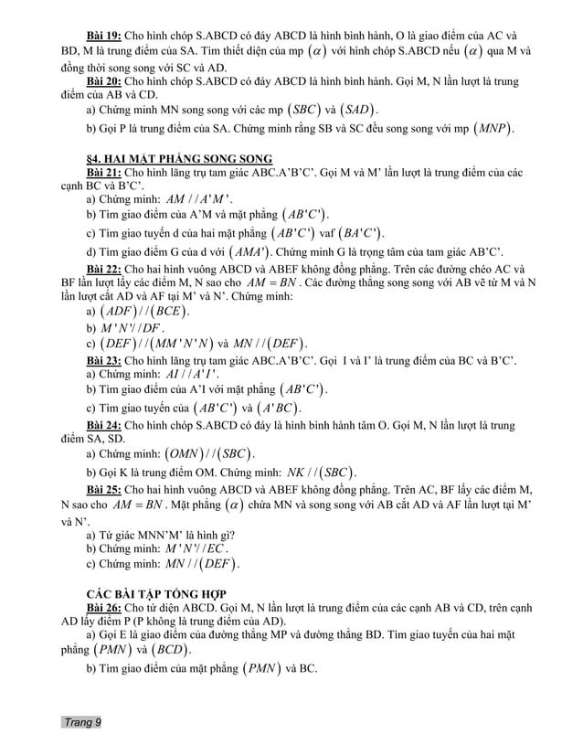 math 11 in vietnam chuong 2 hinh 11 hjhjhj | PDF