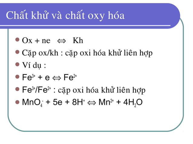 Chương 3. phương pháp chuẩn độ oxy hóa khử | PDF