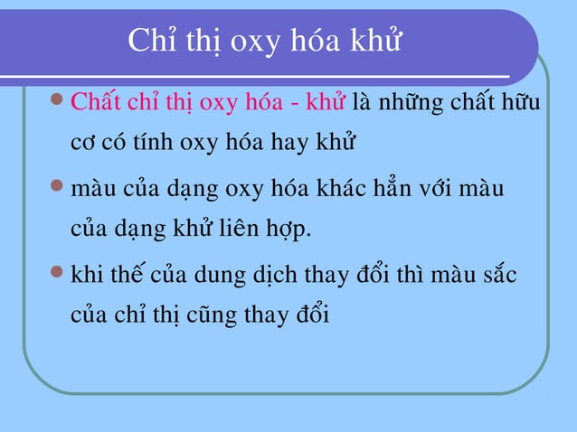 Chương 3. phương pháp chuẩn độ oxy hóa khử | PDF
