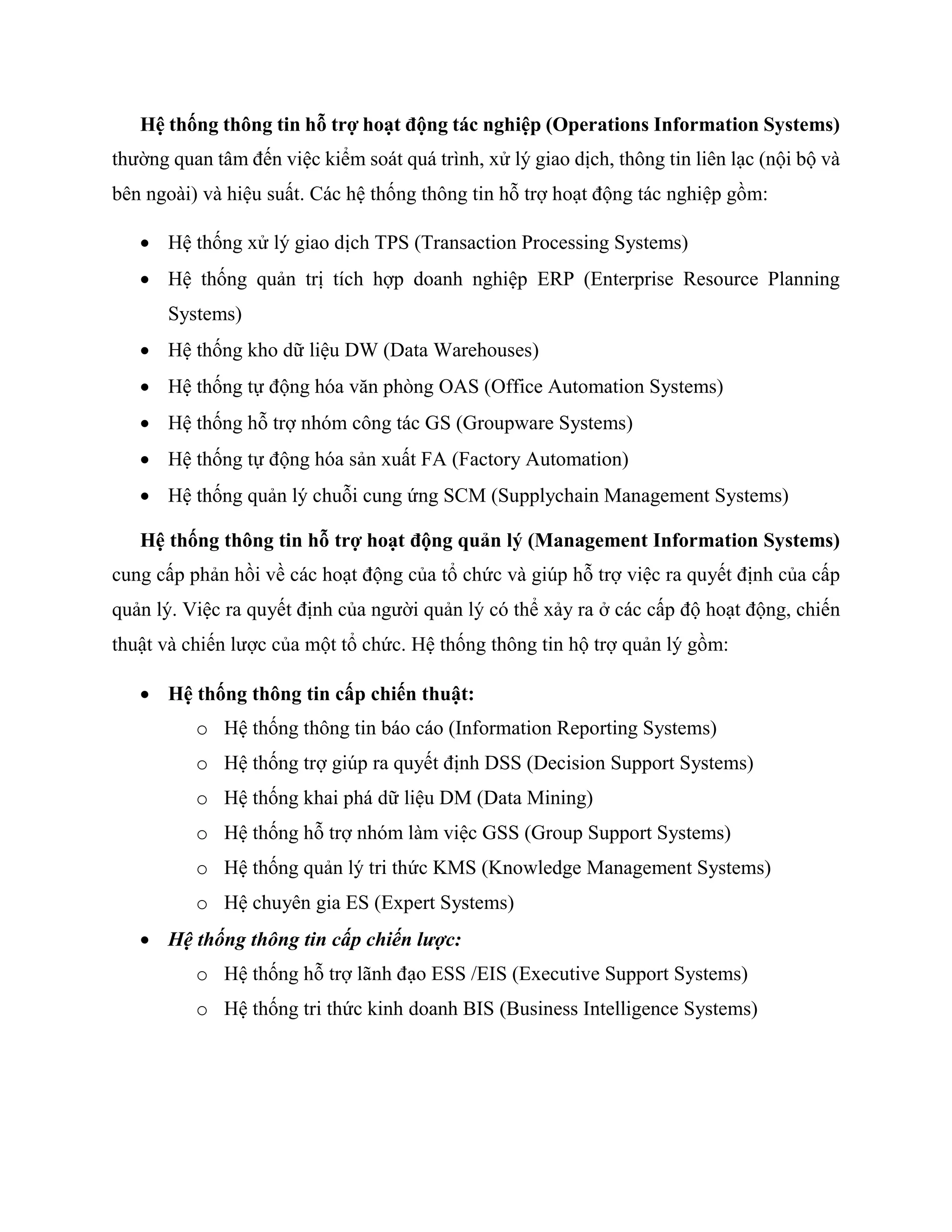 CHƯƠNG 3 PHÂN LOẠI CÁC HTTT.docx