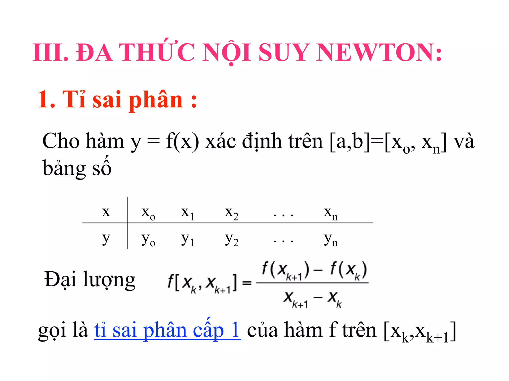 Chương 4 - Nội suy và xấp xỉ hàm.ppt