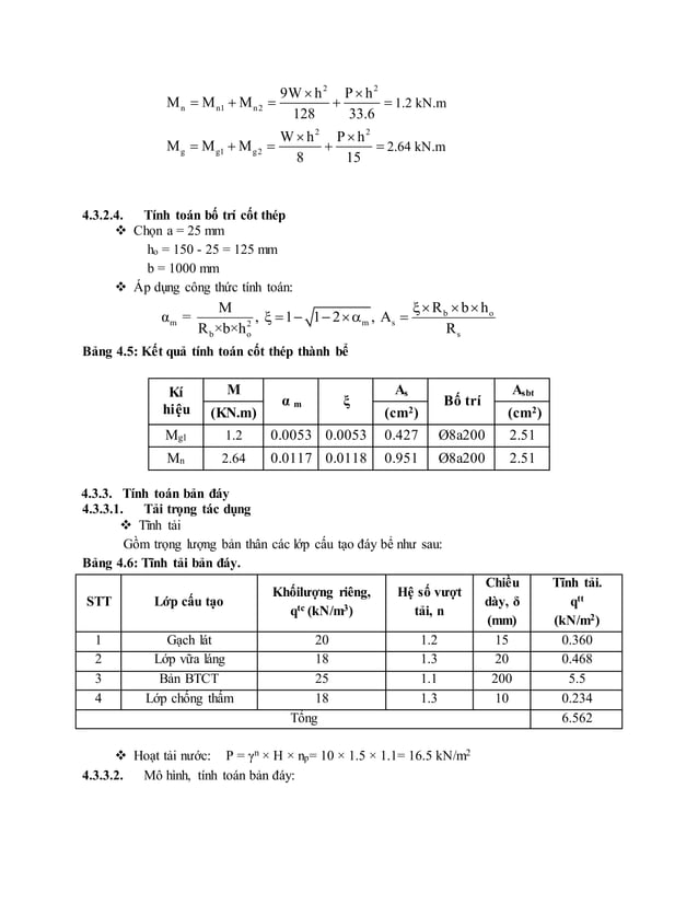 Chương 4 bể nước mái | DOCX