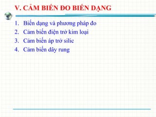 Chương 5 cam bien do bien dang | PPT