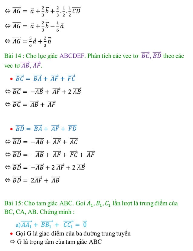 Chứng minh đẳng thức vectơ và phân tích vectơ | DOCX