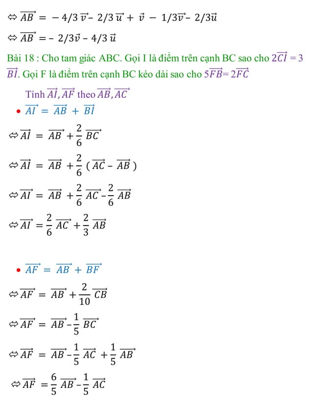 Chứng minh đẳng thức vectơ và phân tích vectơ | DOCX