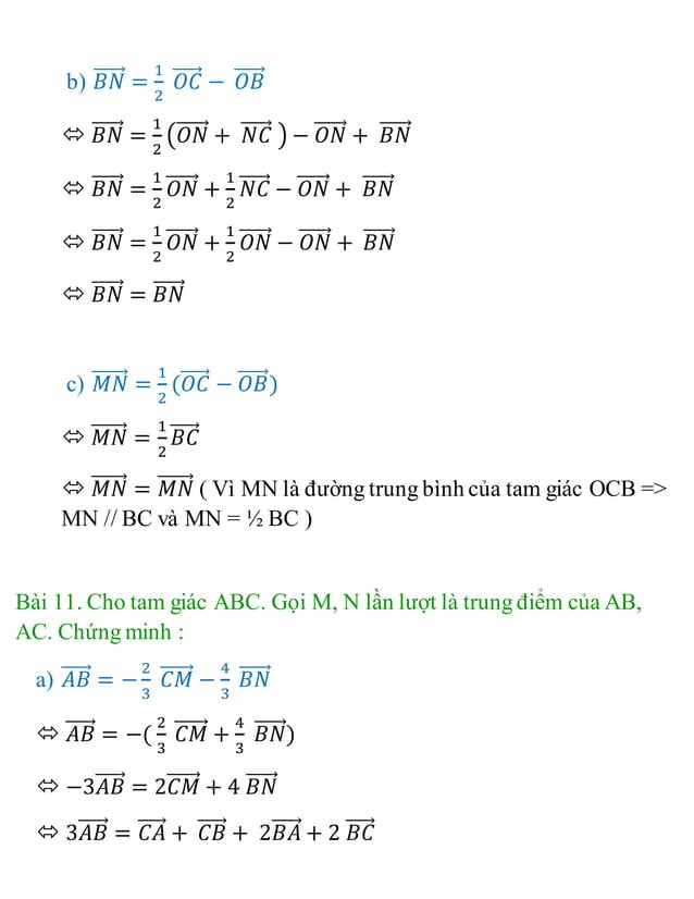 Chứng minh đẳng thức vectơ và phân tích vectơ | DOCX